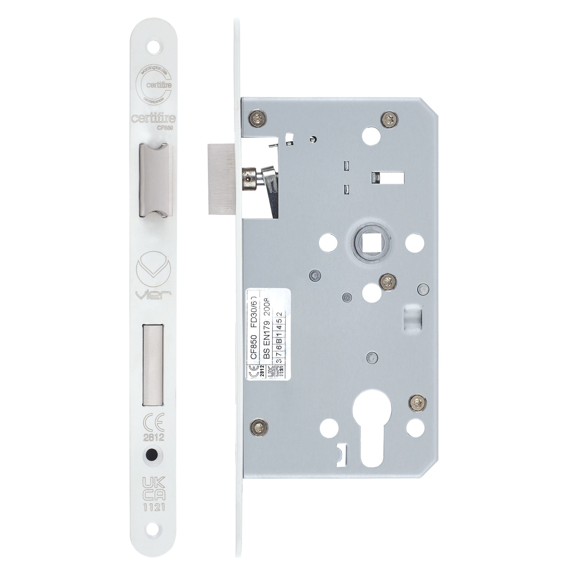 Zoo Hardware Webshop - Din escape lock - 72mm c/c - backset 60mm - radius